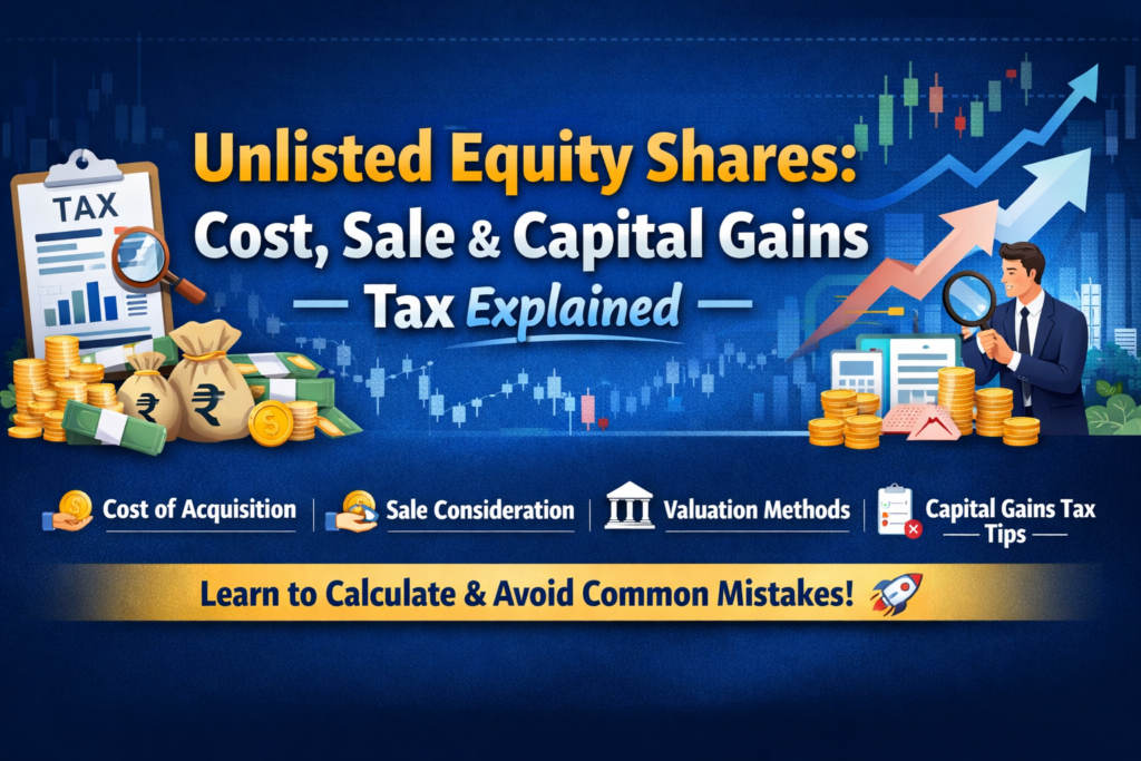 📈 Unlisted Equity Shares: Cost, Sale & Capital Gains Tax Explained ...